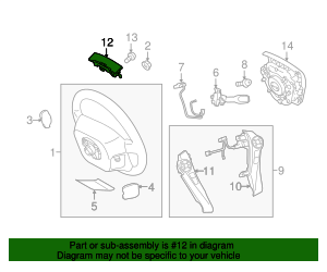 45713-47030 - Steering Wheel Damper - 2010-2017 Toyota | OEM Genuine ...