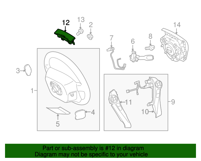 2010-2017 Toyota Steering Wheel Damper 45713-47030 | Toyota Parts Center