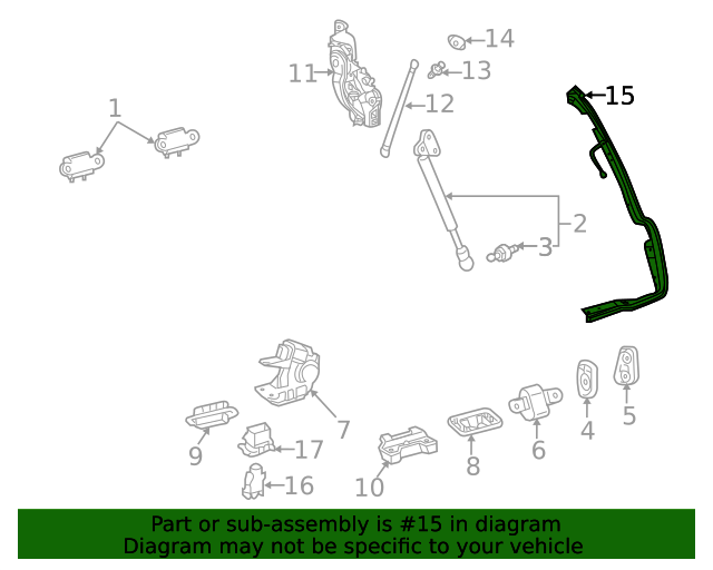 2018-2020 Toyota Land Cruiser Pinch Sensor 84280-60090 | Toyota Parts ...