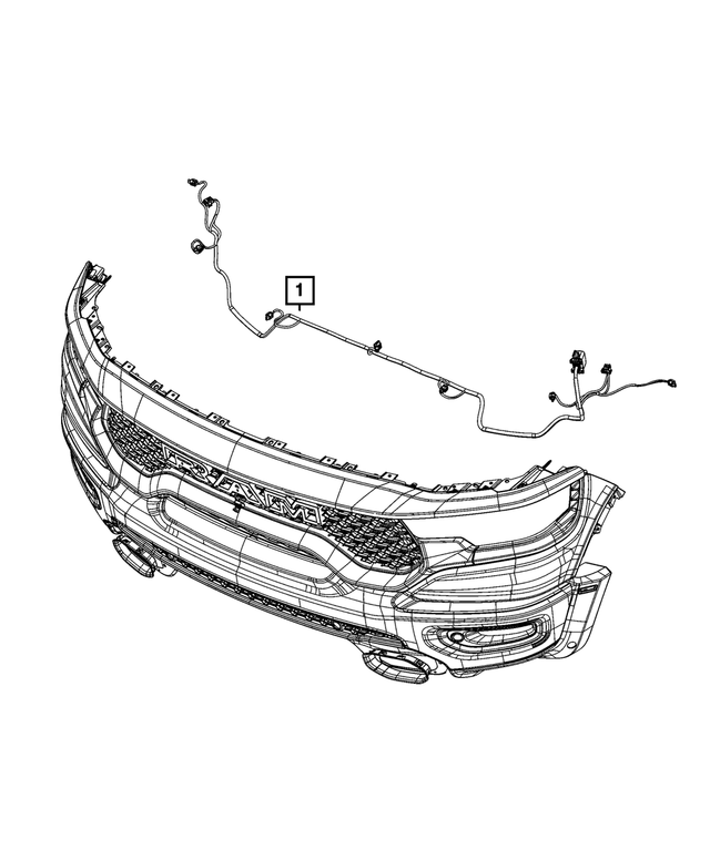 2021-2023 Ram 1500 Front Fascia Wiring 68475596AA | My Mopar Parts