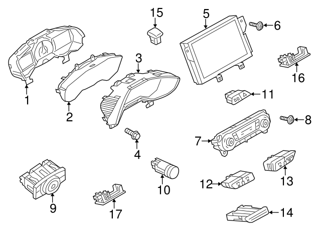 2012-2014 Ford Focus Ignition Switch CV6Z-11572-B | OEM Parts Online