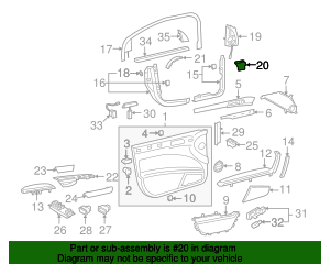 2004-2006 Volkswagen Phaeton Seal Strip 3D0-863-198-A | VW Direct Parts