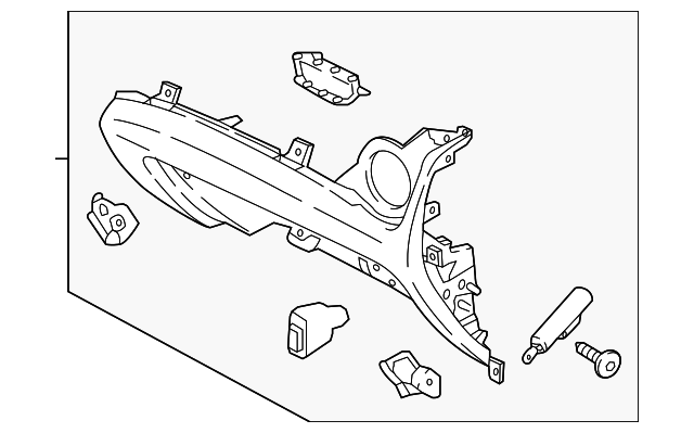 2019-2023 Hyundai Kona Electric Glove Box Frame 84540-K4000-TRY ...