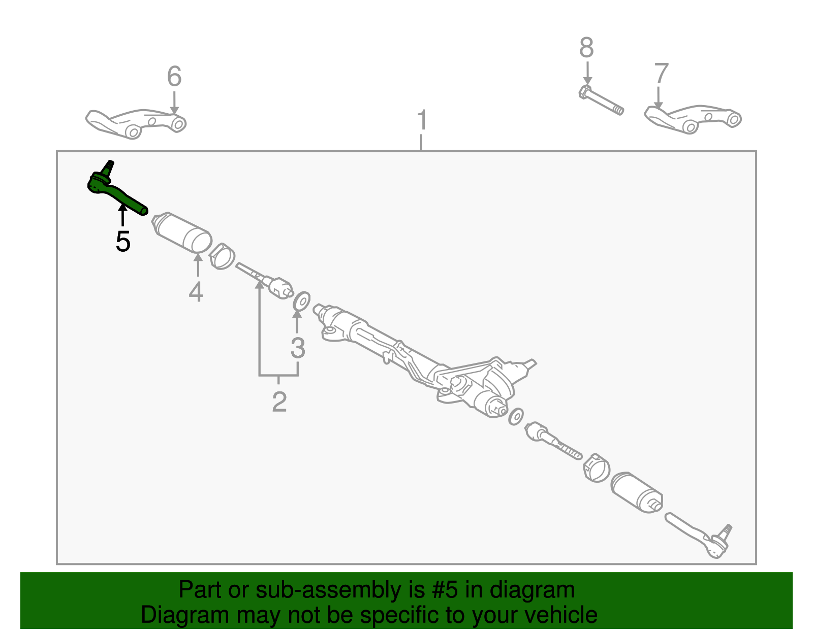 2003-2007 Toyota Land Cruiser Steering Tie Rod End (Right) 45046-69205 ...