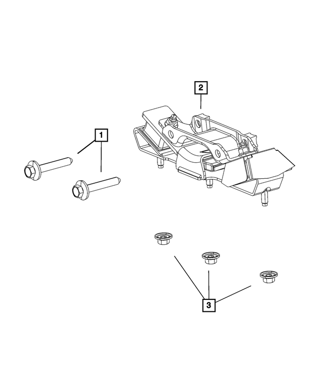 2021-2023 Ram 1500 Transmission Mount Bracket 05038874AB | Mopar Estores
