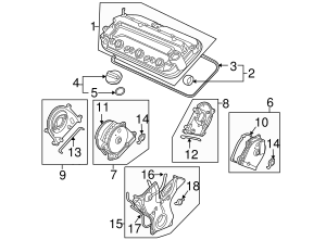 Genuine 2009-2015 Acura Valve Cover 12320-R70-A00 | Acura Parts HQ