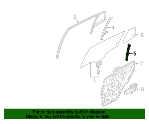 2017-2022 Hyundai Ioniq Window Regulator Guide 83554-G2000 | OEM Parts ...