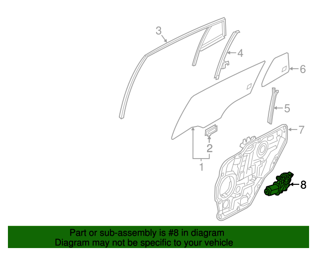 2017-2022 Hyundai Window Motor 83460-G2000 | QuirkParts