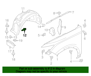 2015-2024 Ford Wheel Opening Molding Rivet W718365-S300 | OEM Parts Online