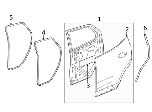 Door & Components for 2021 Buick Encore GX | GM Parts Center