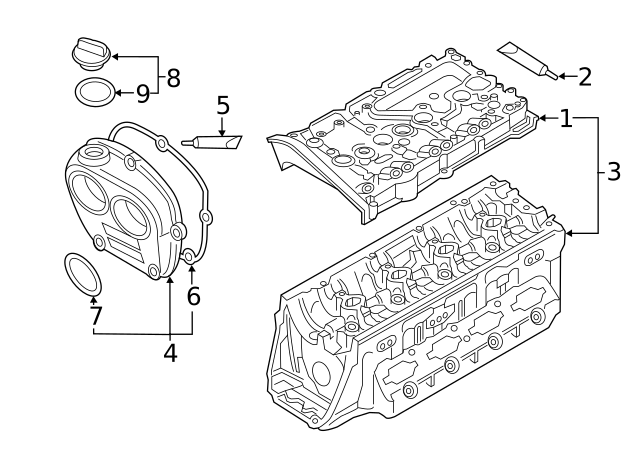06K-103-583 - Engine Timing Cover Seal 2015-2023 Audi | Euro Parts 4 Less