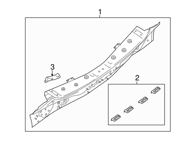 2014-2019 Nissan Rogue Rear Body Panel Support Bracket - Driver's Side ...