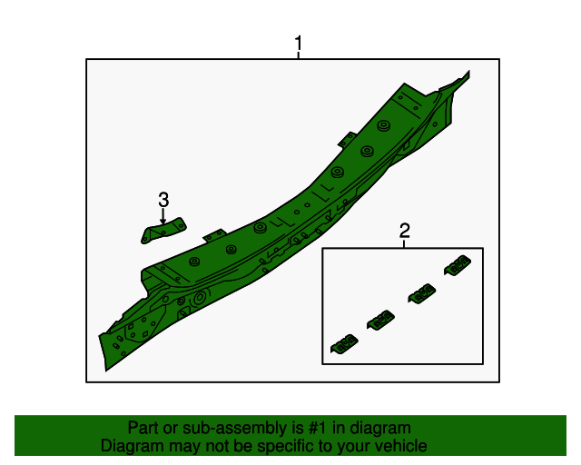 2014-2020 Nissan Rogue Rear Body Panel 79110-6FK0A | Nissan Parts Plus