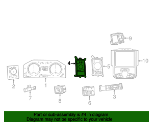 2013-2020 Ram Transfer Case Switch 68142277AE | TascaParts.com
