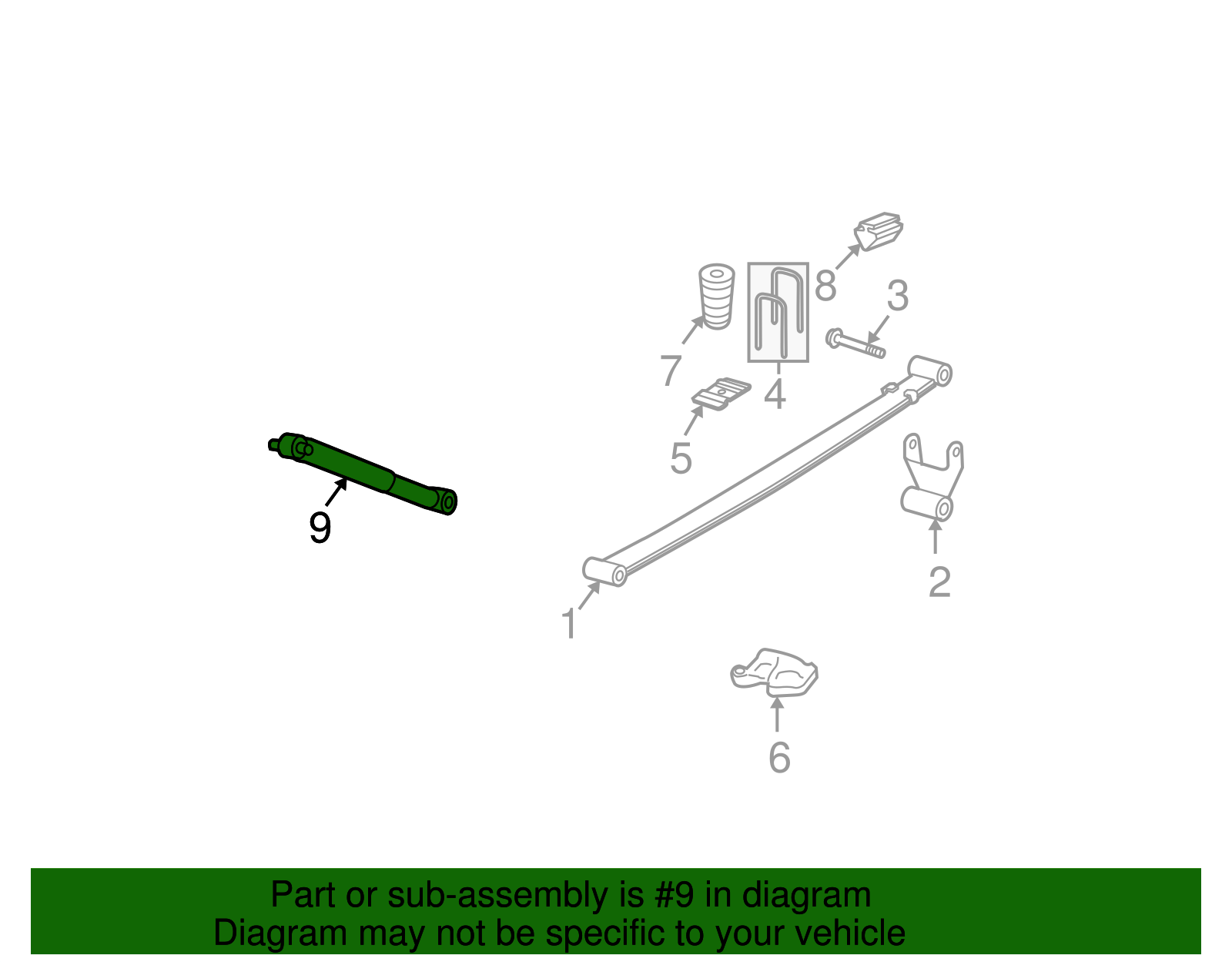 2003-2024 GM Rear Shock Absorber 84301665 | OEM Parts Online