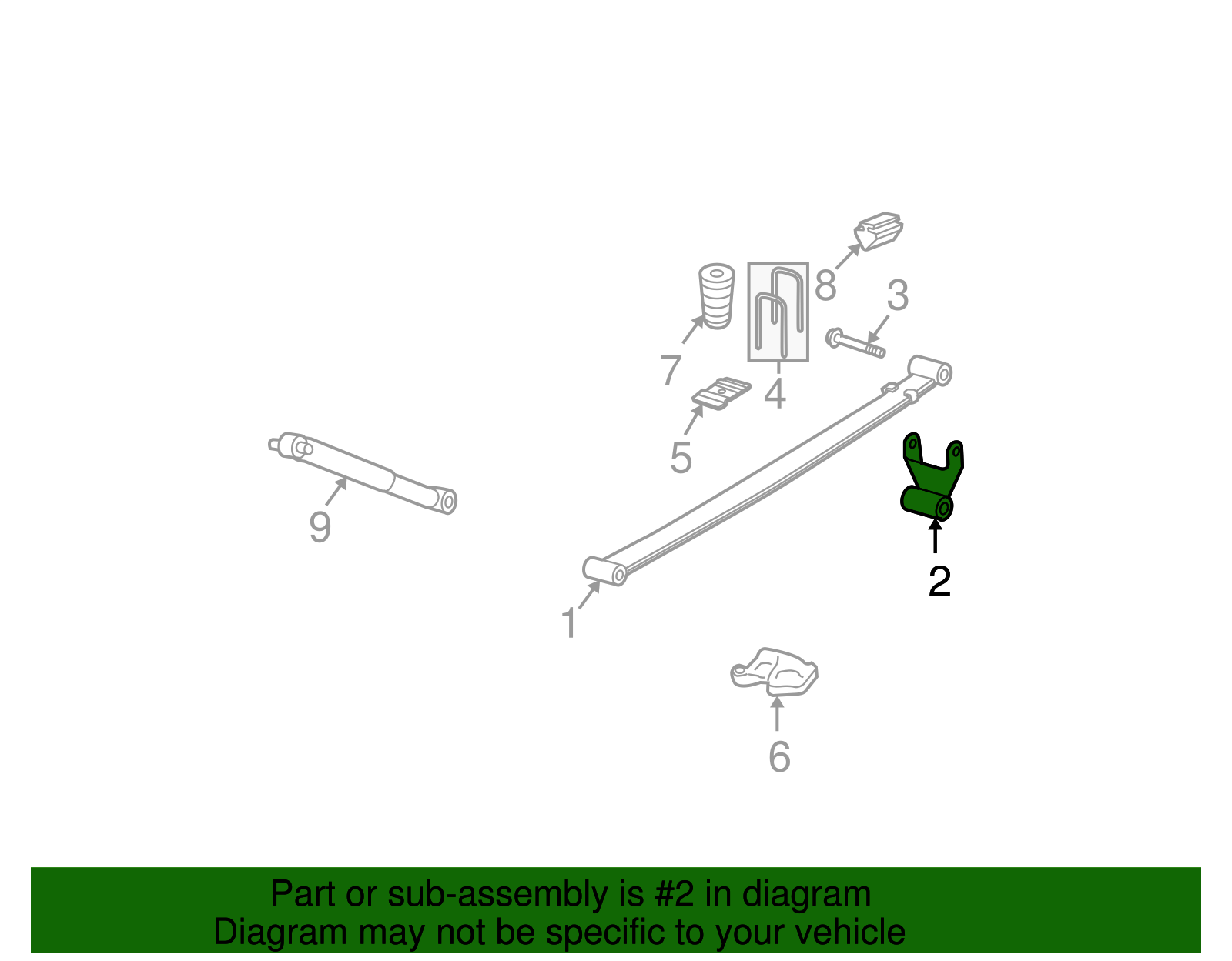 1984-2025 GM OEM NEW 1984-19 GM GMC Chevrolet Cadillac Leaf Spring ...
