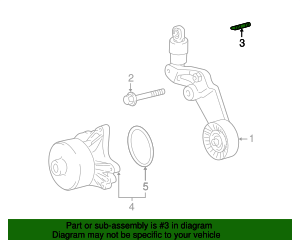 90126-A0005 - Tensioner Stud - 2000-2005 Toyota | OEM Genuine Toyota Parts