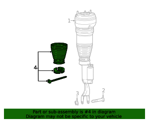 2018-2021 Mercedes-Benz Shock Absorber Bellows 222-323-29-00 ...