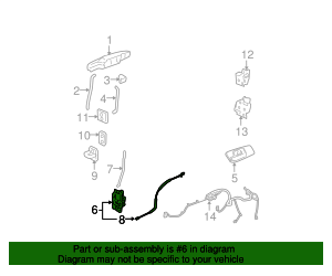 2007-2010 GM Passenger Side Front Door Lock 25876388 GM | GMPartsDirect.com