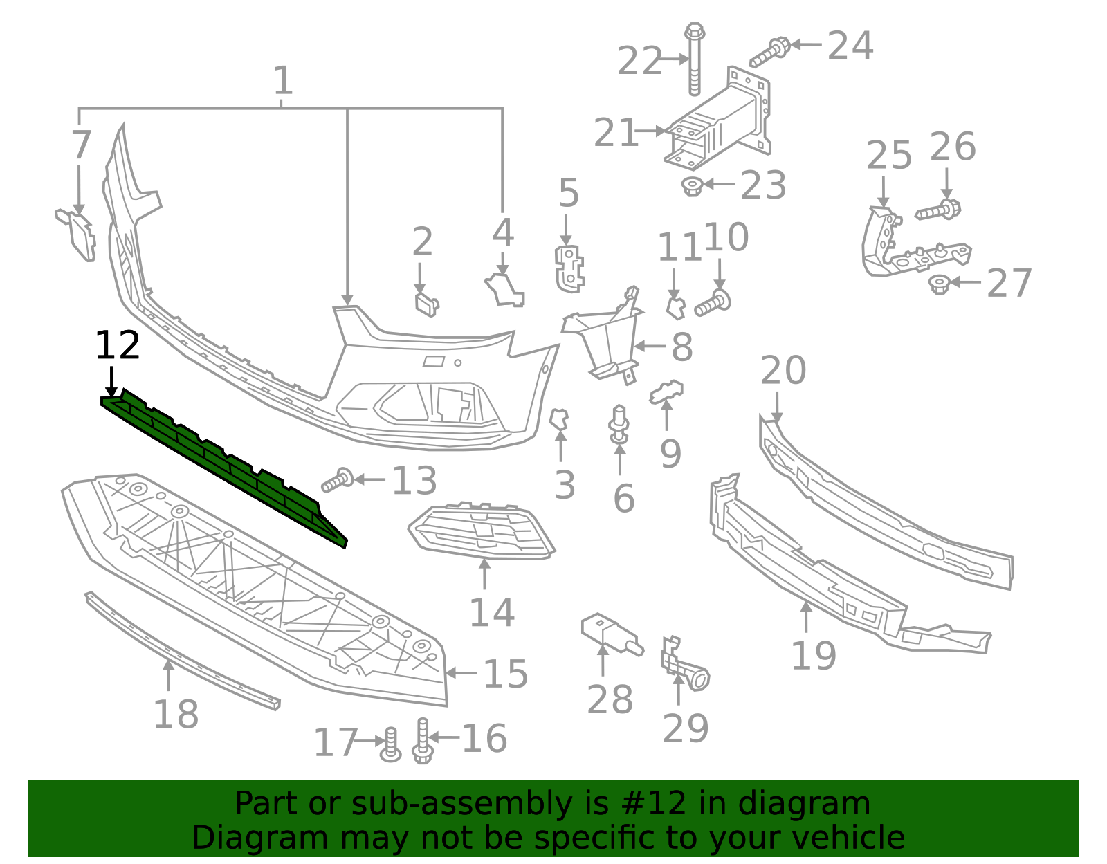 2018-2019 Audi Center Grille 8W6-807-683-A-RU6 | Audi USA Parts
