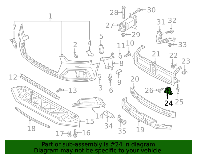 Carrier Support - Audi (8W0-807-334-A) | Audi USA Par
