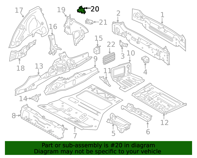 Genuine BMW 41-00-7-493-957 | Rear Extension Support | FREE Shipping on ...