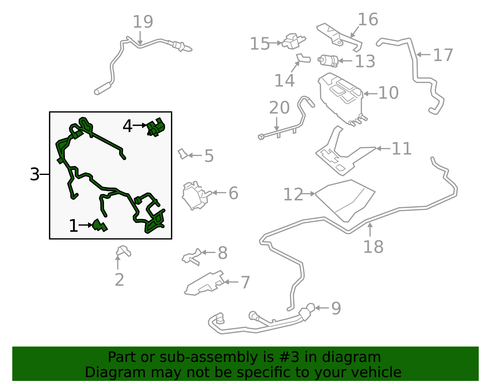 2019-2024 Porsche Cayenne Vacuum Hose PAB-131-055-L | OEM Parts Online