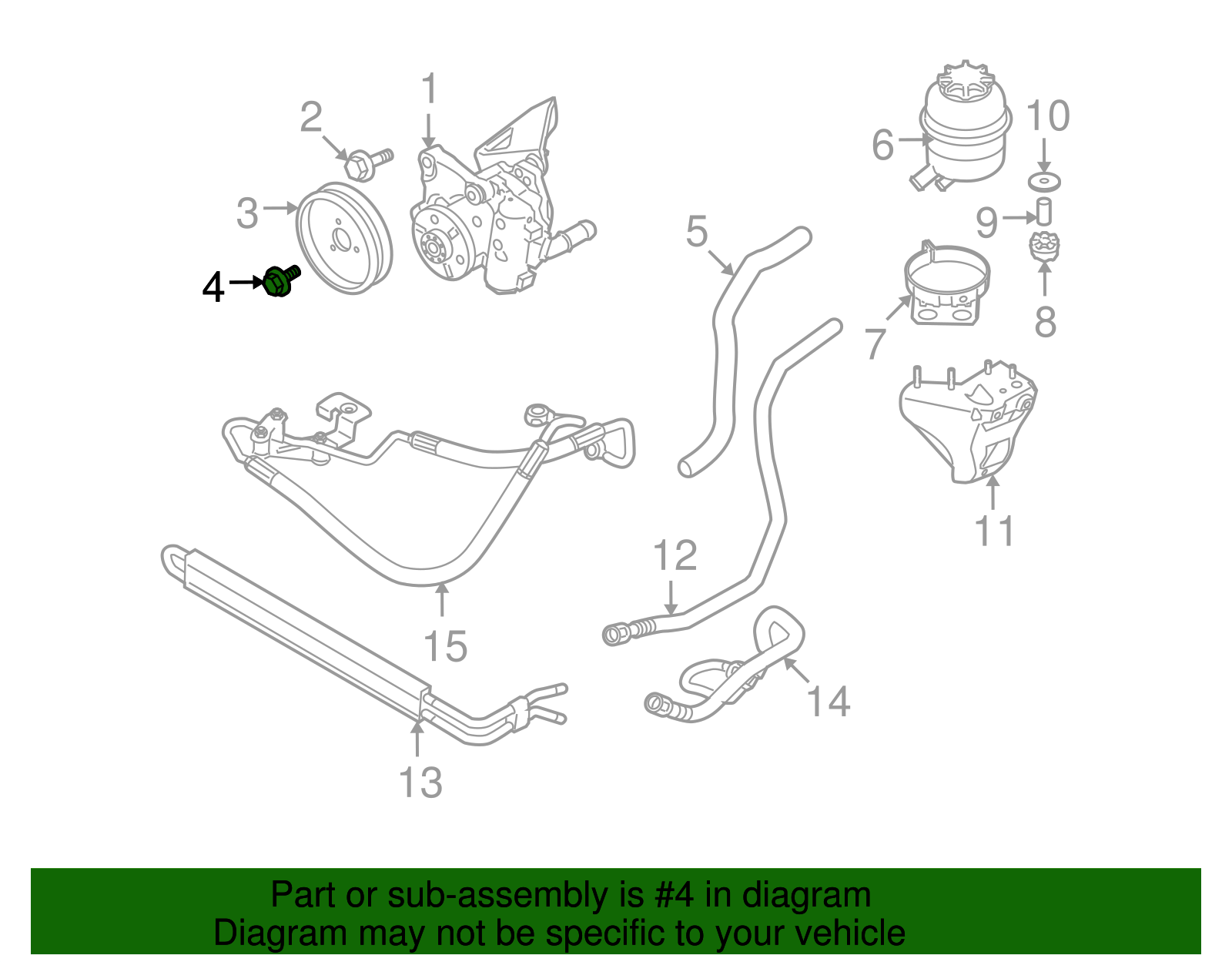 07-11-9-905-739 - Hex bolt with washer 2004-2013 BMW | AutoNation Parts