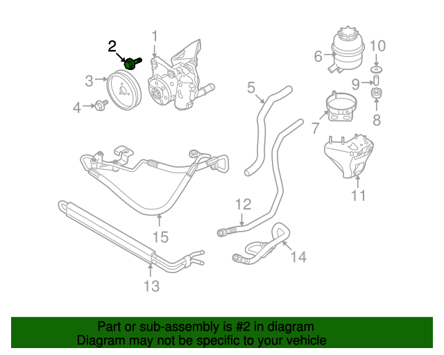 32-42-0-392-609 - Power Steering Pump Mounting Bolt 2006-2013 BMW ...