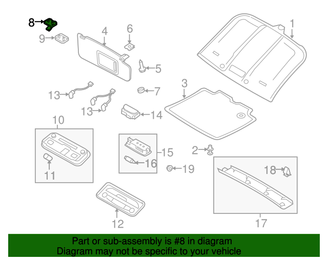 Bracket - Audi (8W0-857-562-A-4PK) | Audi USA Parts