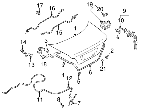 Trunk for 2003 Mitsubishi Galant | MitsubishiParts.com