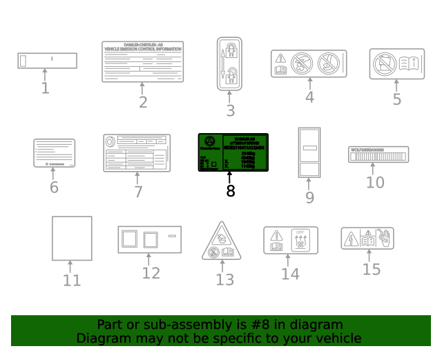 000-817-42-04 - Engine Decal 2020-2023 Mercedes-Benz | Mercedes-Benz ...
