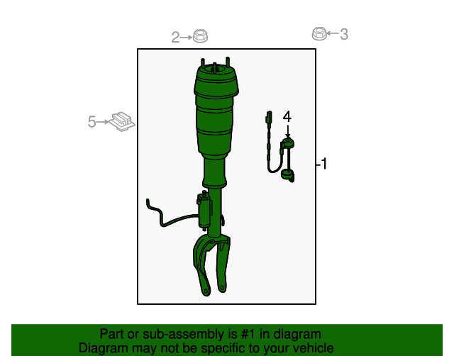 2012-2016 Mercedes-Benz Shock Assembly 166-320-13-68 | MB OEM Parts