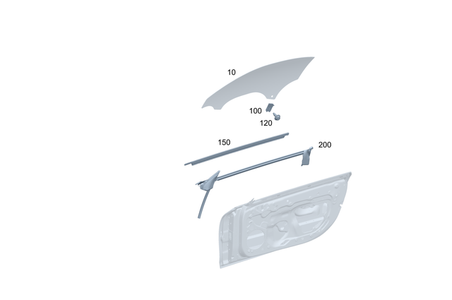 232-725-04-00 - Side Window Pane 2023-2024 Mercedes-Benz | Mercedes ...