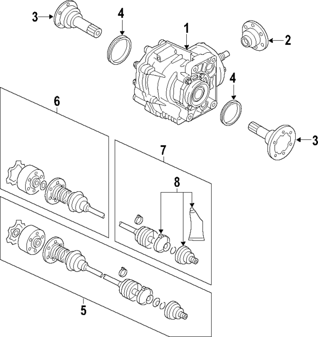 2008-2015 Audi Transfer Case Assembly 0AV-409-053-AG | Audi USA Parts