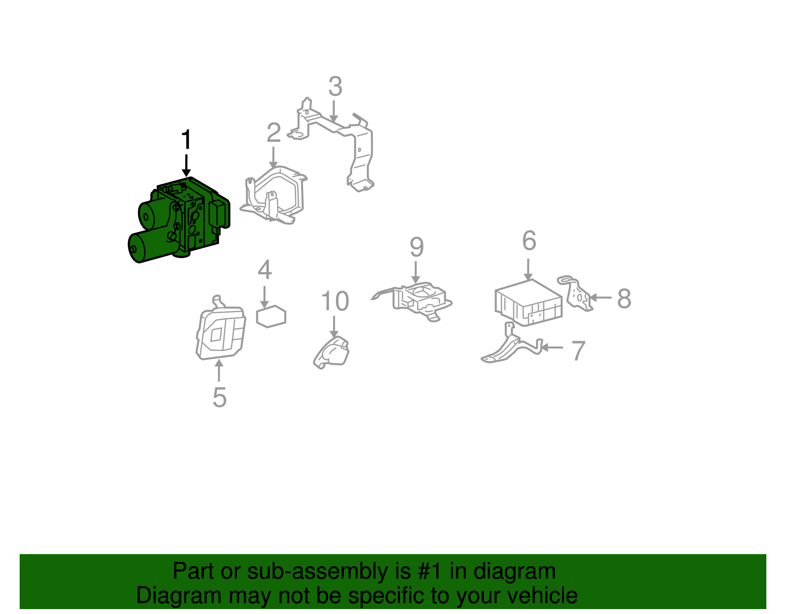 44050-48191 - Modulator Valve For 2006-2008 Lexus RX400h | Lexus OE Parts