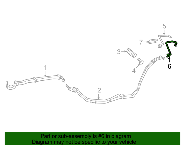 166-830-21-15 - Rear Pipe 2013-2019 Mercedes-Benz | Mercedes-Benz USA Parts