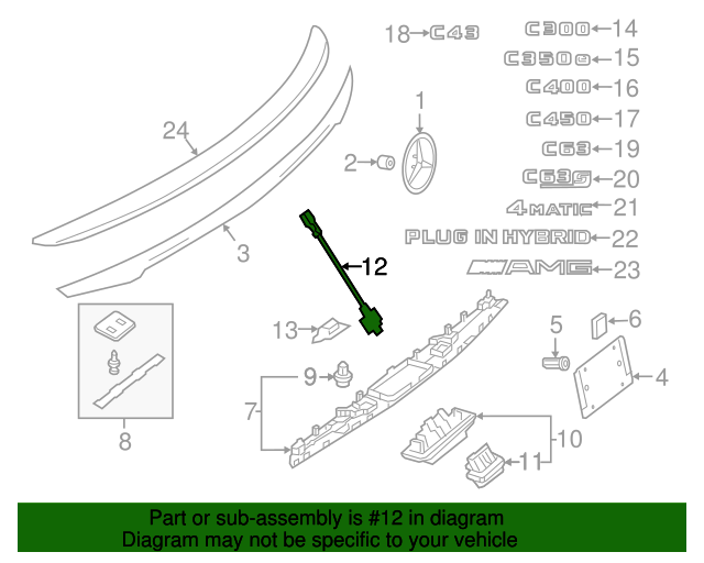 222-905-45-09 - Rear Camera 2014-2021 Mercedes-Benz | Mercedes-Benz USA ...