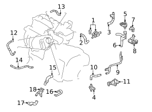 2019-2024 Lexus Water Valve 16671-F2020 | OEM Parts Online
