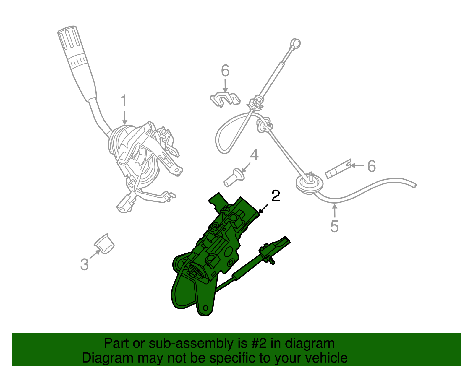 2008-2010 Ford Gear Shift Assembly 8C3Z-7210-AA | OEM Parts Online