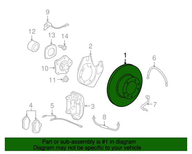 997-351-406-01 - Disc Brake Rotor 2007-2013 Porsche 911 ...