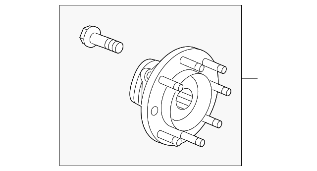 2011-2019 GM Front Wheel Hub and Bearing Assembly with Wheel Speed ...