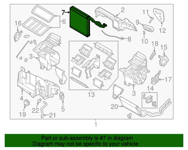 2014-2017 Mazda Evaporator Core GHP9-61-J10 | RealMazdaParts.com