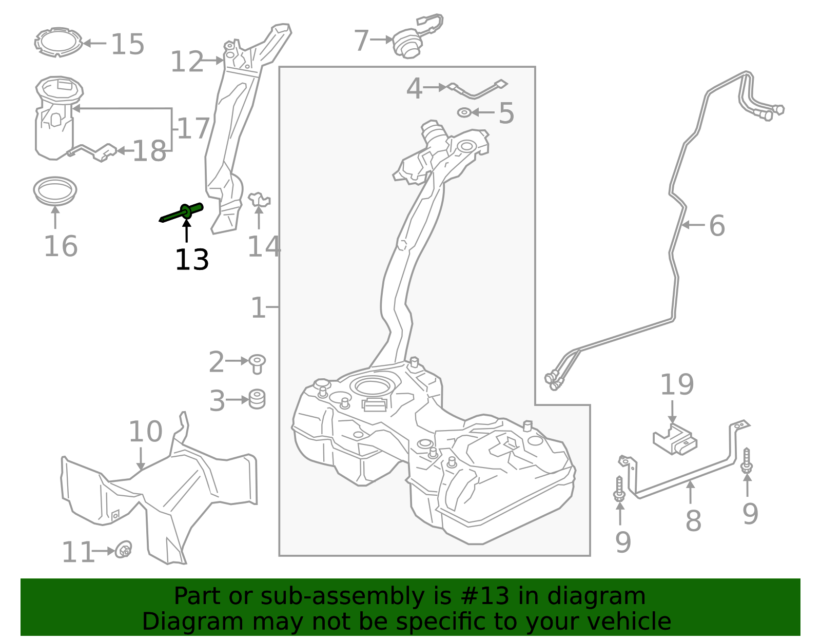 2019-2024 Audi Fuel Tank Shield Rivet N-909-942-01 | OEM Parts Online