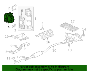 2017-2020 Honda Civic Cover, Turbocharger 18120-RPY-G00 | OEM Parts Online