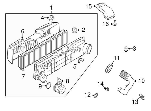 999-701-089-40 - Mass Air Flow Sensor O-Ring 2007-2013 Porsche 911 ...