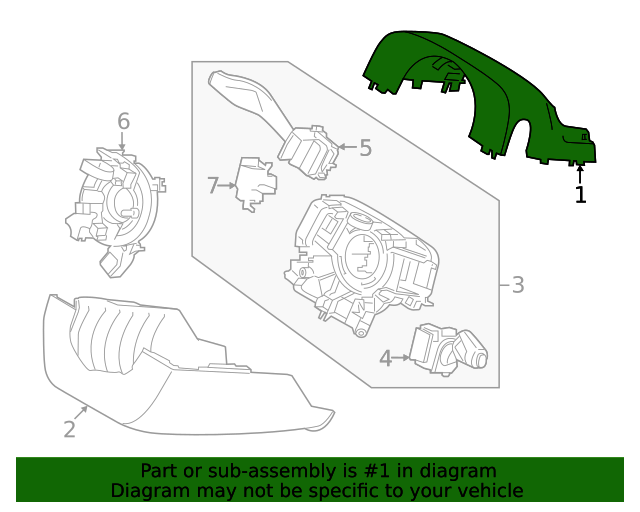 2021-2023 Lincoln Nautilus Shroud Assembly Steering Column MA1Z-3530-BB ...