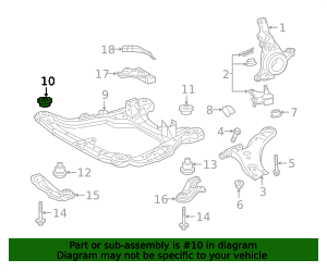 2018-2021 Lexus Engine Cradle Stopper 52213-48010 | OEM Parts Online