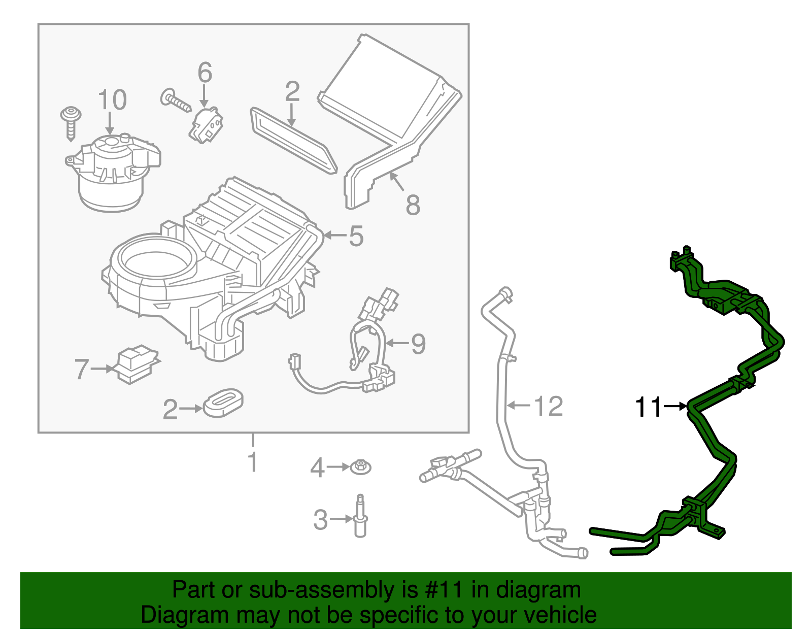 Genuine OEM Ford Part - Water Hose CK4Z-18B402-A | Genuine OEM Ford ...