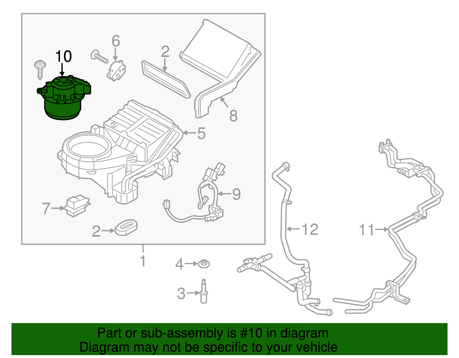 BK3Z-19805-C - Blower Motor 2015-2024 Ford | Ford Parts Direct